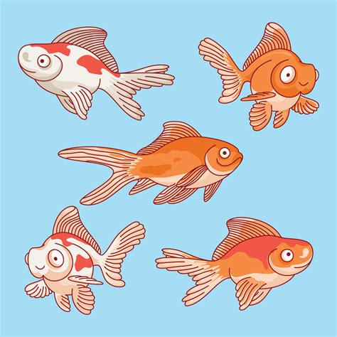 Cute Cartoon Goldfish