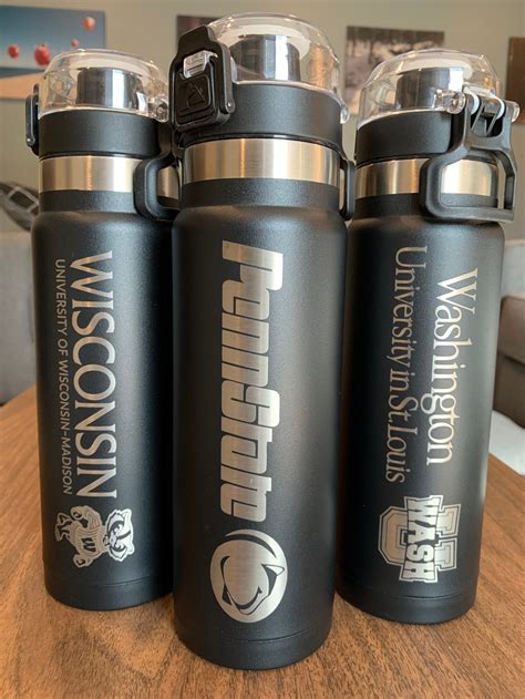 Custom Laser Engraved 24oz Stainless Steel Water Bottle Etsy