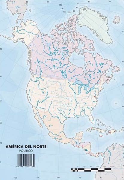 Panadería Grabar sobrina mapa politico mudo de america del norte