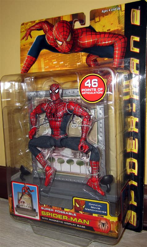 Super Poseable Spider Man 2 Figure Magnetic Display Base