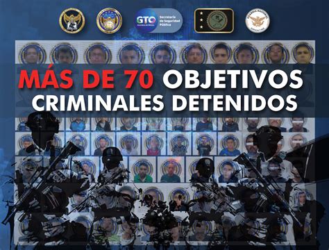 Autoridades federales y estatales logran la detención de 71 personas
