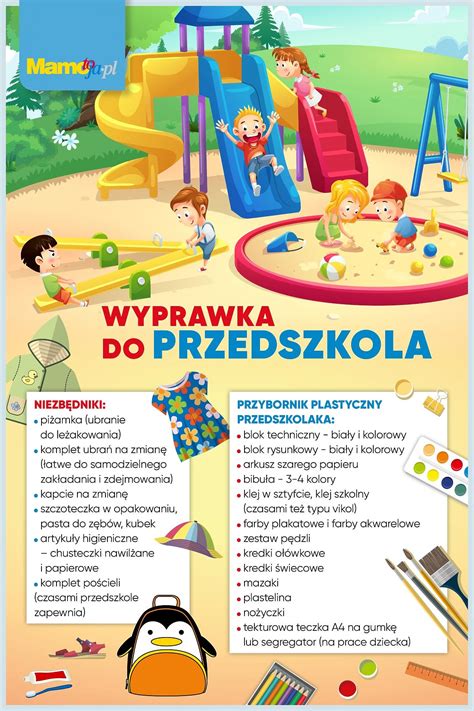 Wyprawka do przedszkola lista niezbędnych rzeczy dla 3 latków i