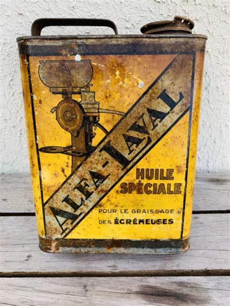 ANCIEN BIDON DE 2 litres ALFA LAVAL Huile spéciale pour graissage des