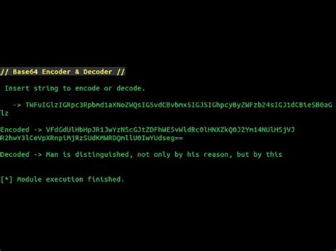 Base 64 Encode And Decode Using Terminal YouTube