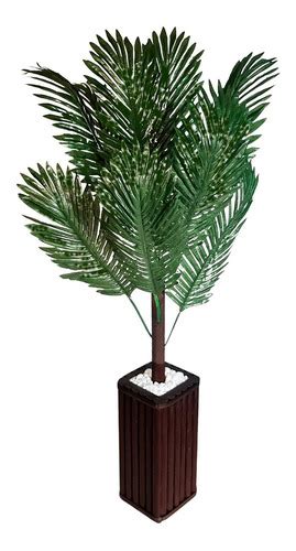 Planta Coqueiro Grande Artificial Arranjo Decoração Vaso