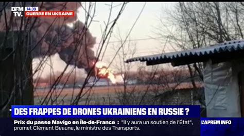 Une frappe de drone touche l aérodrome de Koursk en Russie