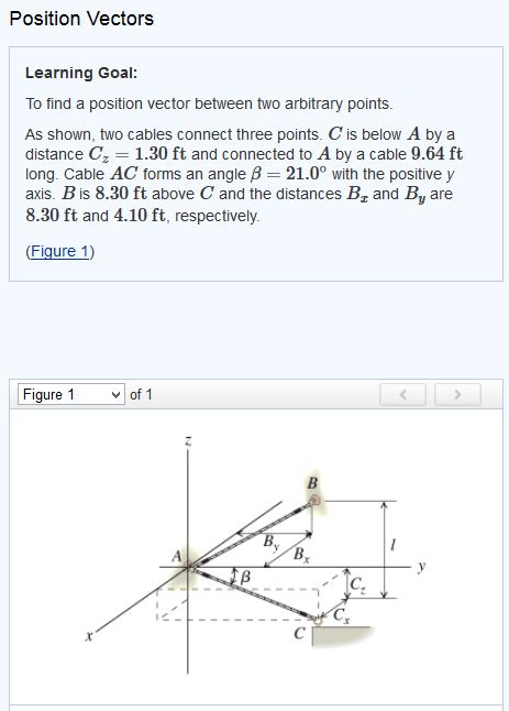 solved position vectors learning goal to find a position