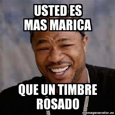 Meme Yo Dawg Usted Es Mas Marica Que Un Timbre Rosado 11980156
