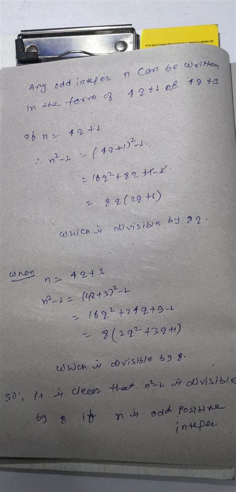 show that n 2 1 is divisible by 8 if n is an odd positive integer