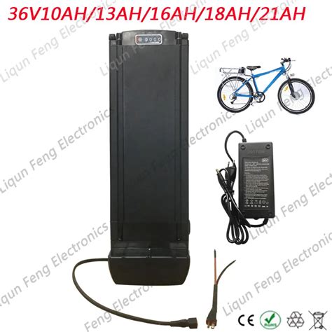 36V 10AH 11AH 12AH 13AH 15AH 18AH 20AH Rear Rack Electric Bike Battery