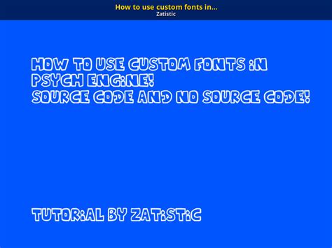 how to use custom fonts in psych engine [friday night funkin ] [tutorials]