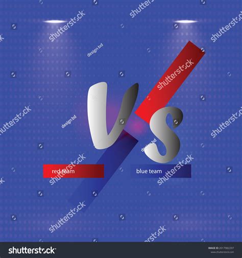 Vs Logo Battle Headline Template Sparkling Stock Vector Royalty Free