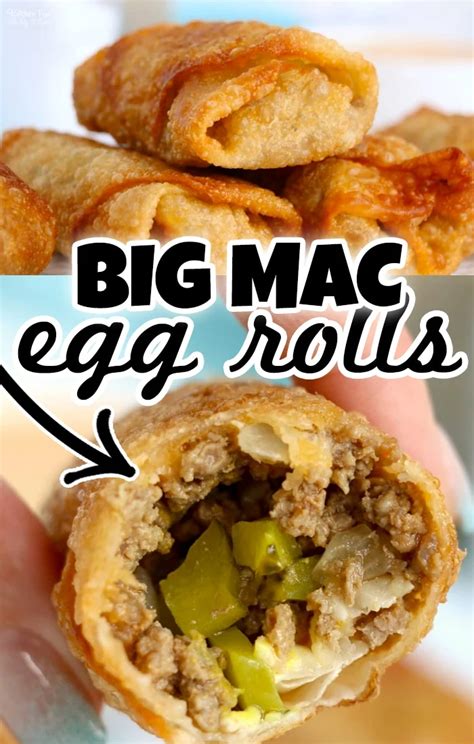 Big Mac Egg Rolls Are Stuffed With Seasoned Ground Beef Condiments