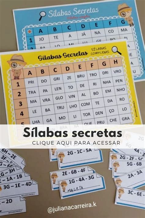 Sílabas secretas simples e complexas