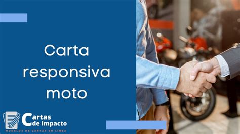 Carta Responsiva Moto Cartas De Impacto