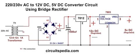 Ac To Dc Converter 12v Circuit