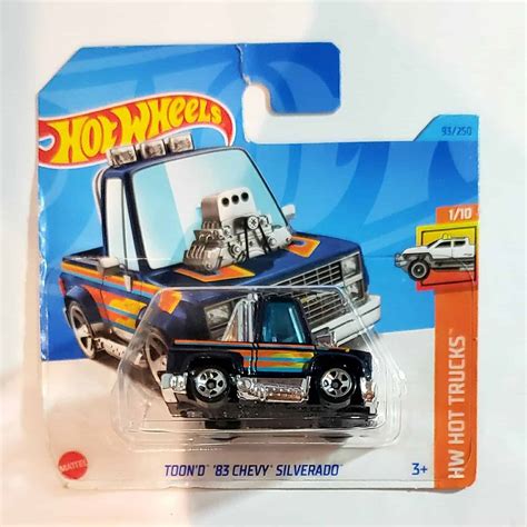 Embalagem Danificada Hot Wheels Tooned Toond 83 Chevy Silverado