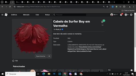 COMO PEGAR 5 CABELOS MASCULINO E FEMININO GRÁTIS NO ROBLOX 8 ITENS