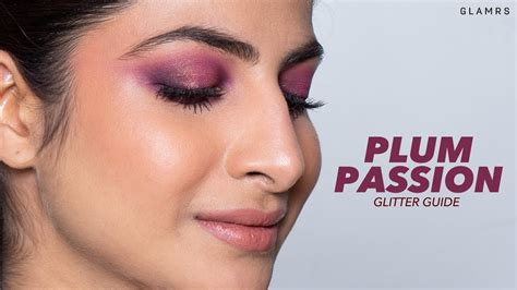 Bold And Sexy Plum Smokey Eye Makeup Look Glitter Guide New Years