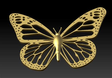 Butterflies 2 STL Models For Cnc Routers And 3D Printers Etsy
