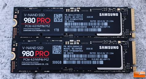 Samsung SSD 980 Pro Review 1TB 500GB Capacities Benchmarked Legit