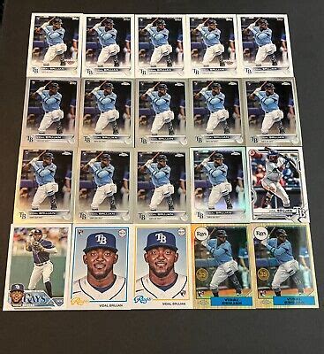 LOT OF 19 Vidal Brujan Cards Topps Chrome Silver Rookie RC Tampa Bay