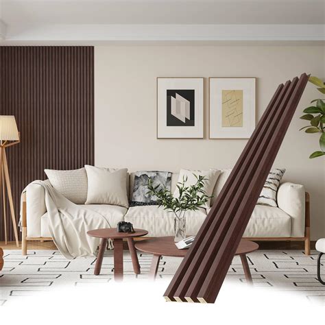 Snapklik Wpc Slat Wall Panels Pack Accent Decorative Acoustic