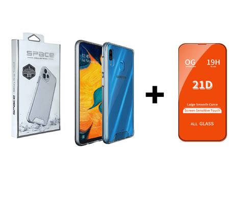 Ripley CASE SPACE Y VIDRIO TEMPLADO PARA SAMSUNG A20