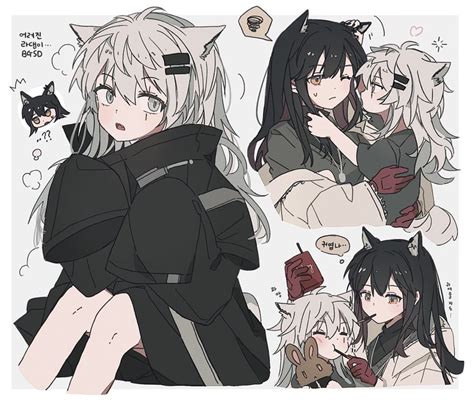 Texas Lappland And Texas Arknights Drawn By Seri Vyrlw Danbooru