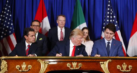 México Canadá y EEUU firman el tratado comercial T MEC FOTOS