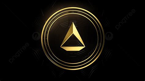 Logo Segitiga Emas Dari Logo Lingkaran Logo Gambar Cryptocurrency