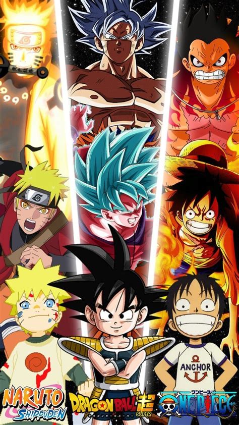 Naruto Goku Luffy Em 2021 Anime Personagens De Anime Naruto E The