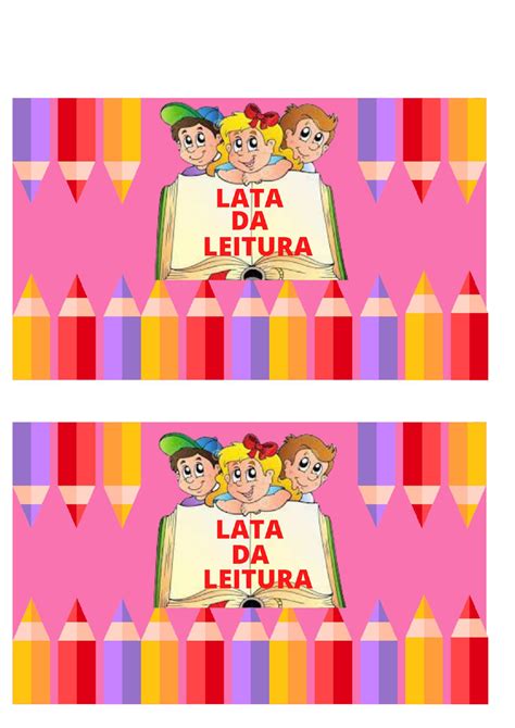 Lata da leitura educação infantil em 2023 Educação infantil