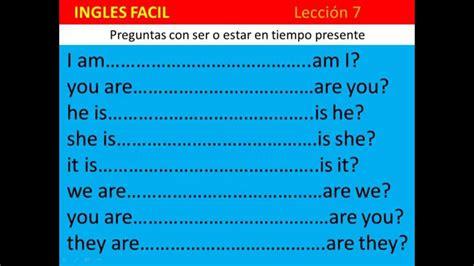 Preguntas Con El Verbo To Be YouTube