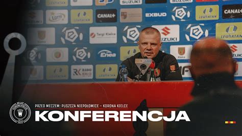 Konferencja prasowa przed meczem Puszcza Niepołomice Korona Kielce