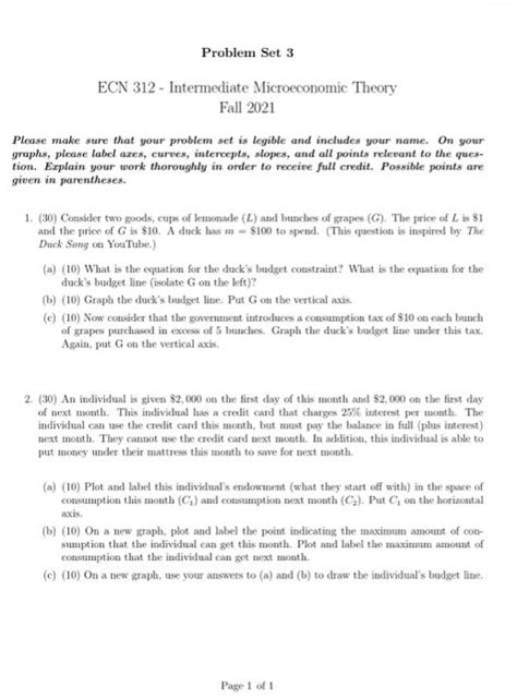 solved problem set 3 ecn 312 intermediate microeconomic