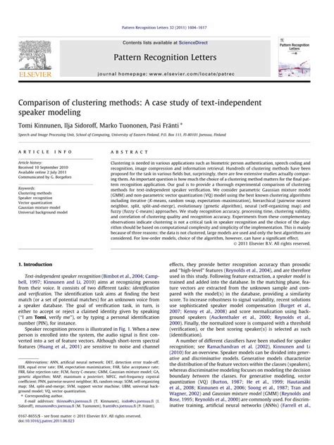 pdf comparison of clustering methods dokumen tips