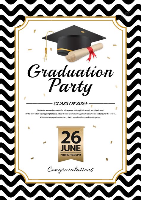 Invitaciones Para Fiesta De Graduación Plantilla Para Celebrar La