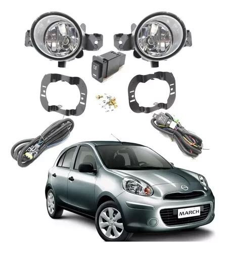 Faros Niebla Nissan March Completo Meses Sin Intereses