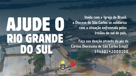 Diocese de São Carlos arrecada mais de 27 mil reais para vítimas das