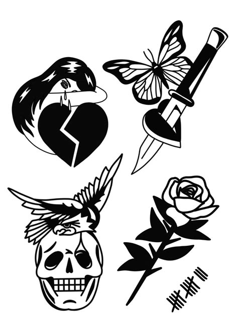 Desenhos Para Colorir De Tatuagens Desenhos Para Colorir De Tatuagens