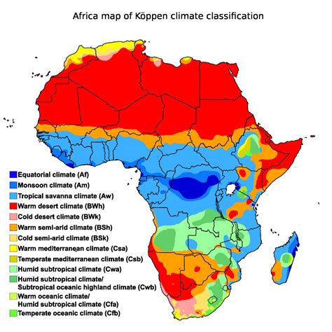 Climate Zones Of Africa Africa Map Climate Of Africa Climate Zones