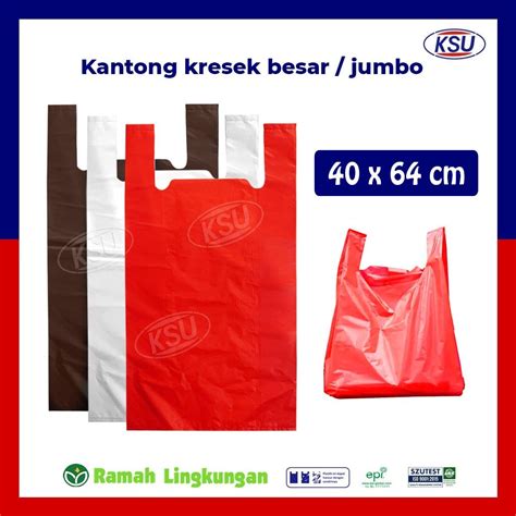 Jual Kresek Jumbo 40 Cm Kantong Plastik HD Besar Shopee Indonesia