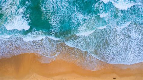 Beautiful Sea Waves And White Sand Beach In The Tropical Island Soft