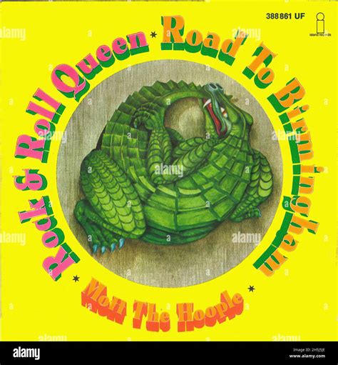 Vintage Single Record Cover Mott The Hoople Rock And Roll Queen