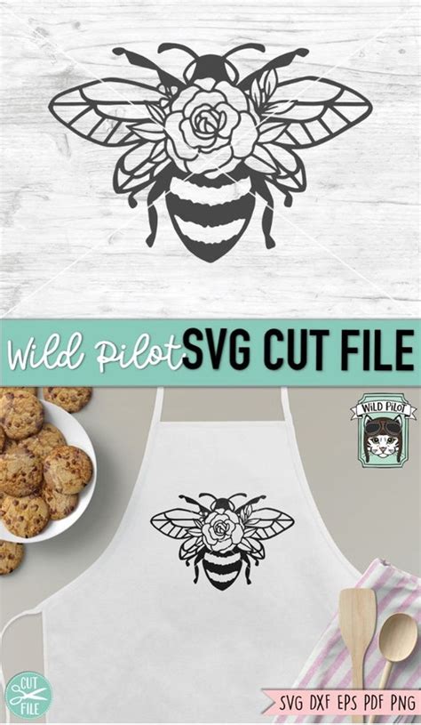 Flower Bee SVG Floral Bee SVG Save The Bees SVG Bee Kind Etsy Save