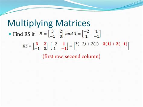 4 3 multiplying matrices ppt download
