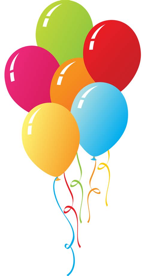 Globos De Cumpleanos Dibujos Fondo Negro