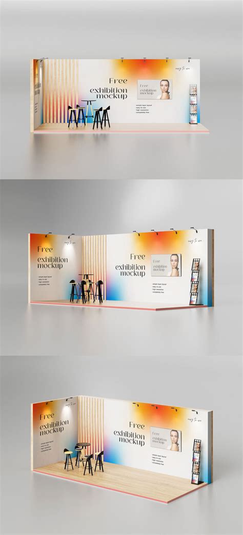 Free Exhibition Stand Mockup PSD Mockuptree