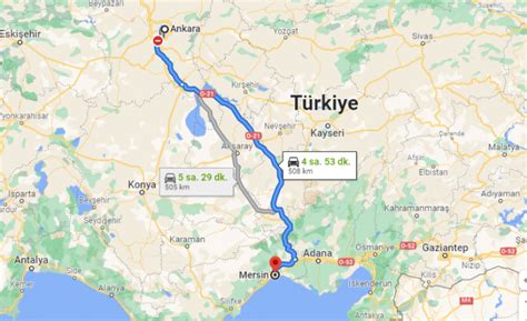 Ankara Mersin Aras Ka Km Ankara Mersin Aras Ka Saat Ankara Mersin